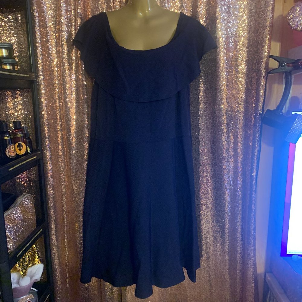 Eliza J Hot Navy Blue Dress Plus Size Gem